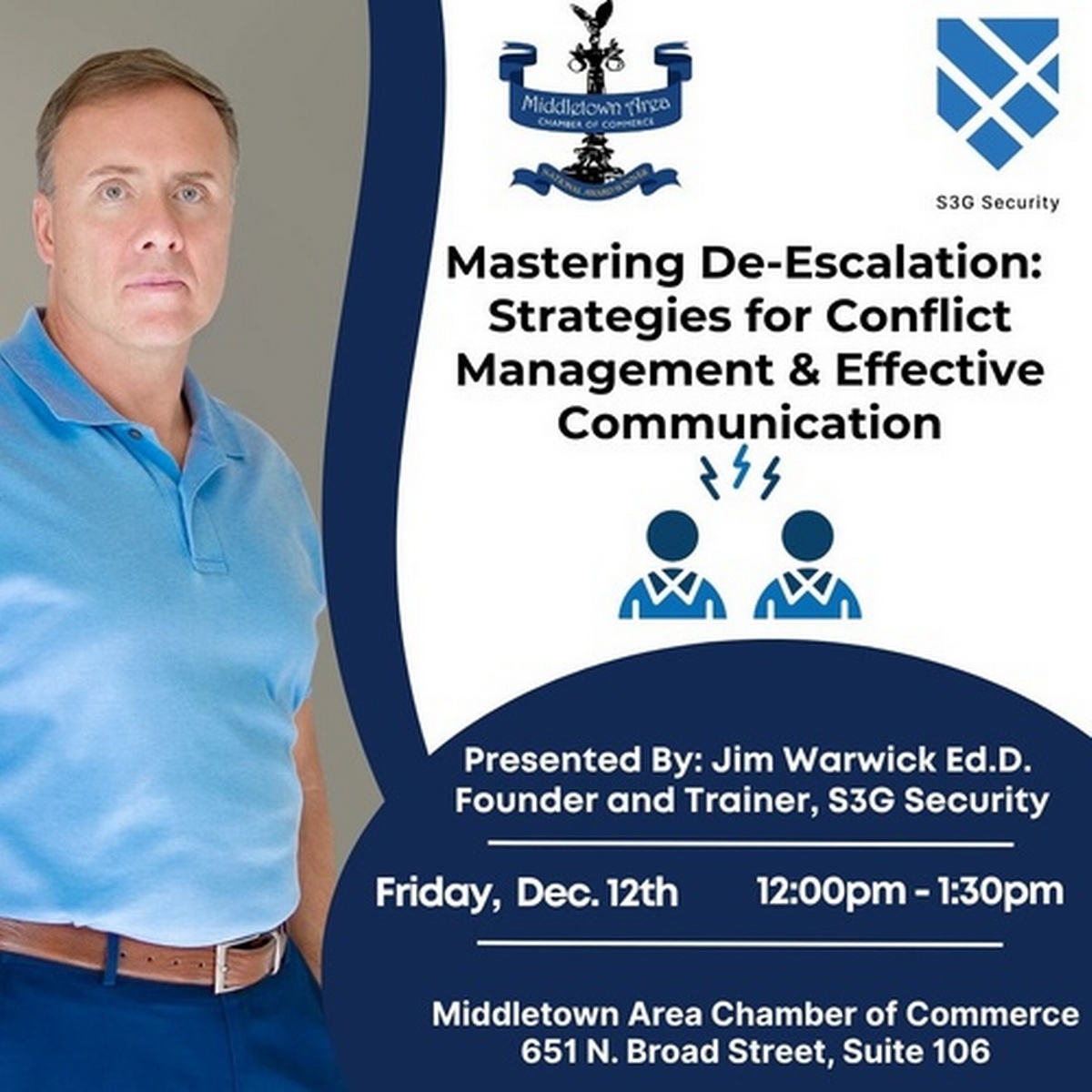 Lunch + Learn: Mastering De-Escalation: Strategies for Conflict Management & Effective ...
